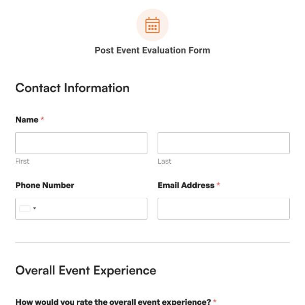 Customizable Interest Form Template