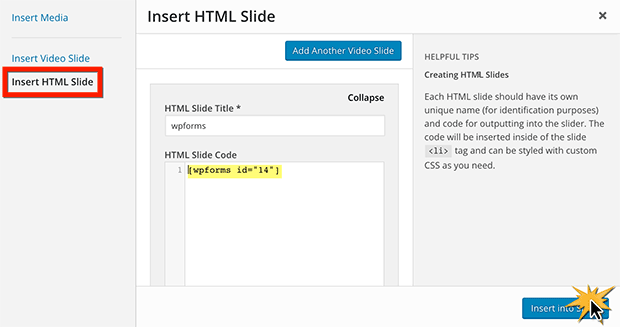 How to Add a WordPress Contact Form in a Slider