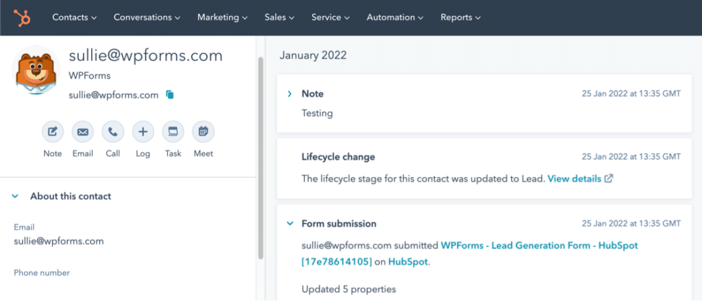 How to Send a Contact From Your WordPress Forms to HubSpot