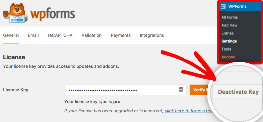 How to Transfer Your WPForms License to Another Domain
