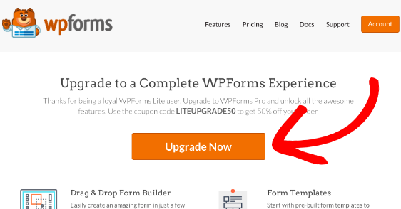How to Upgrade from WPForms Lite to a Paid License