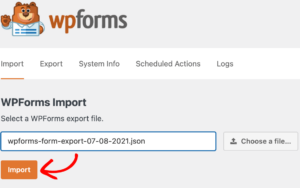 How to Import and Export WPForms