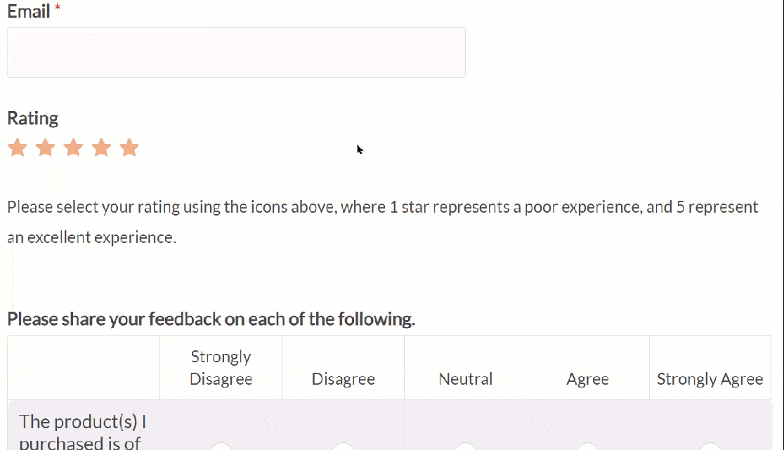 How to Add a Rating Field to WPForms