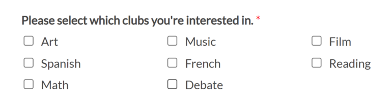 How to Create Multi-Column Layouts for Multiple Choice and Checkboxes Choices