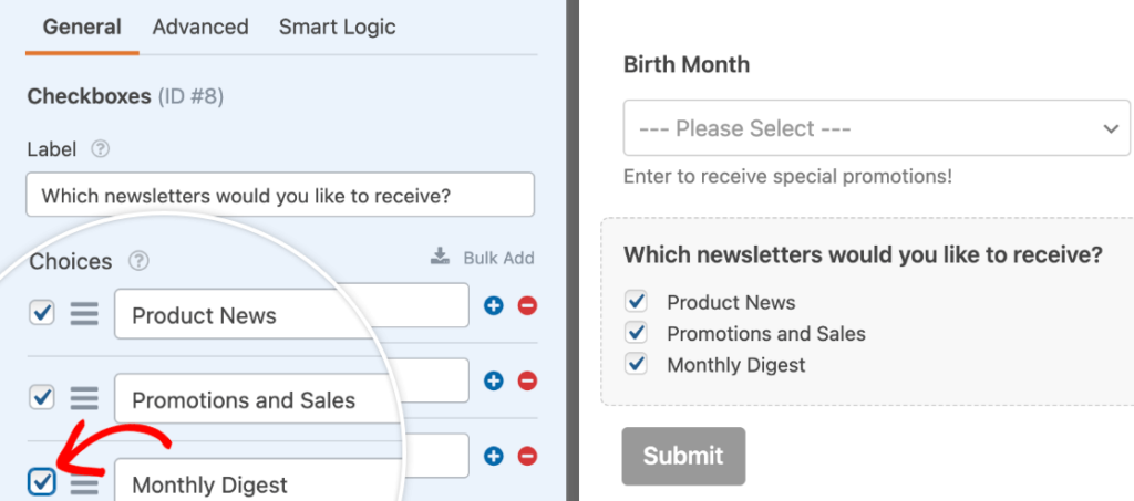 How to Add Default Values for Form Fields