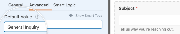 How to Add Default Values for Form Fields