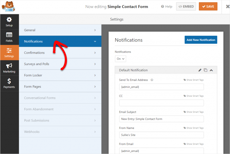 How to Create Multiple Form Notifications in WordPress Forms