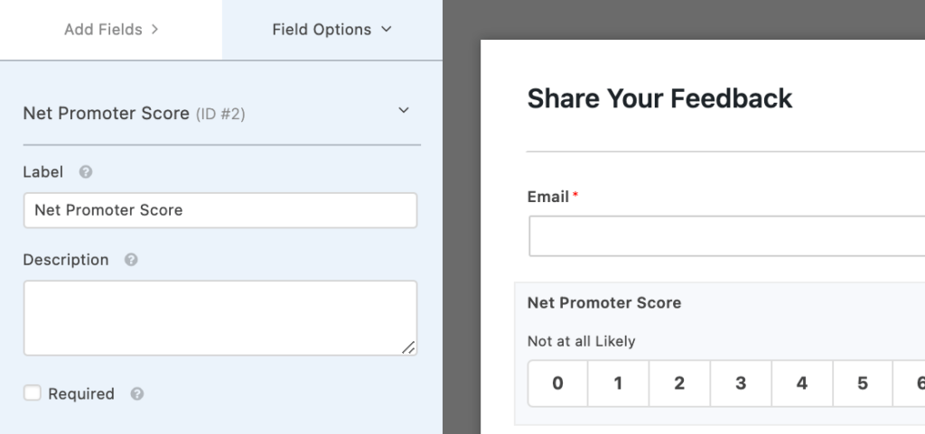 How to Add a Net Promoter Score Field to WPForms