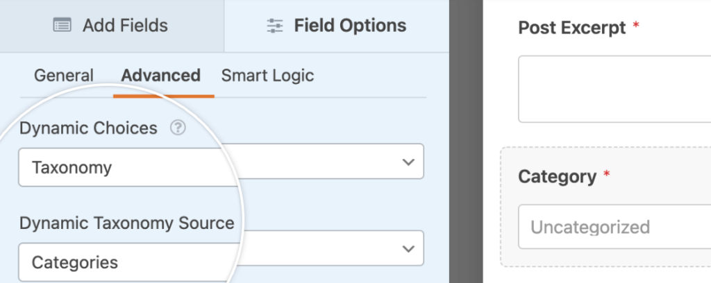 How to Customize Form Field Options