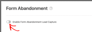 Form Abandonment Addon - WPForms