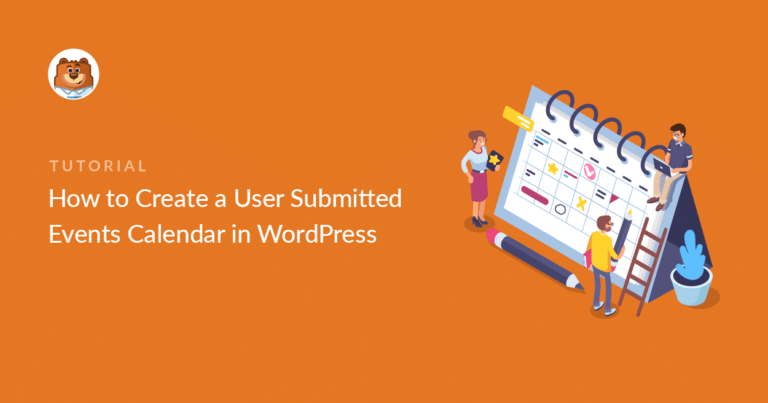 How to Add a User Submitted Events Calendar in WordPress [Easy]