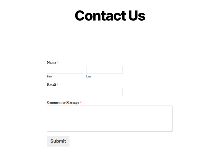 How To Redirect Users After A Wordpress Form Submission 0061