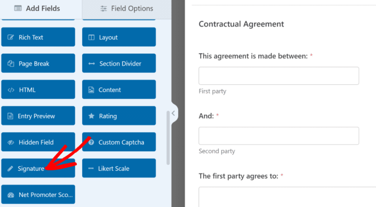 How to Make a Digital Contract in WordPress [With Signature]