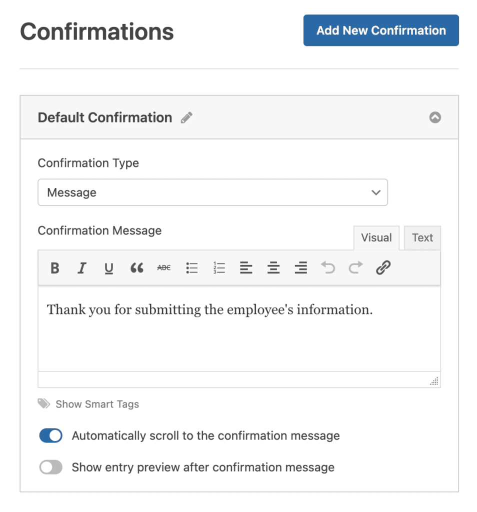 How to Create an Employee Information Form in WordPress