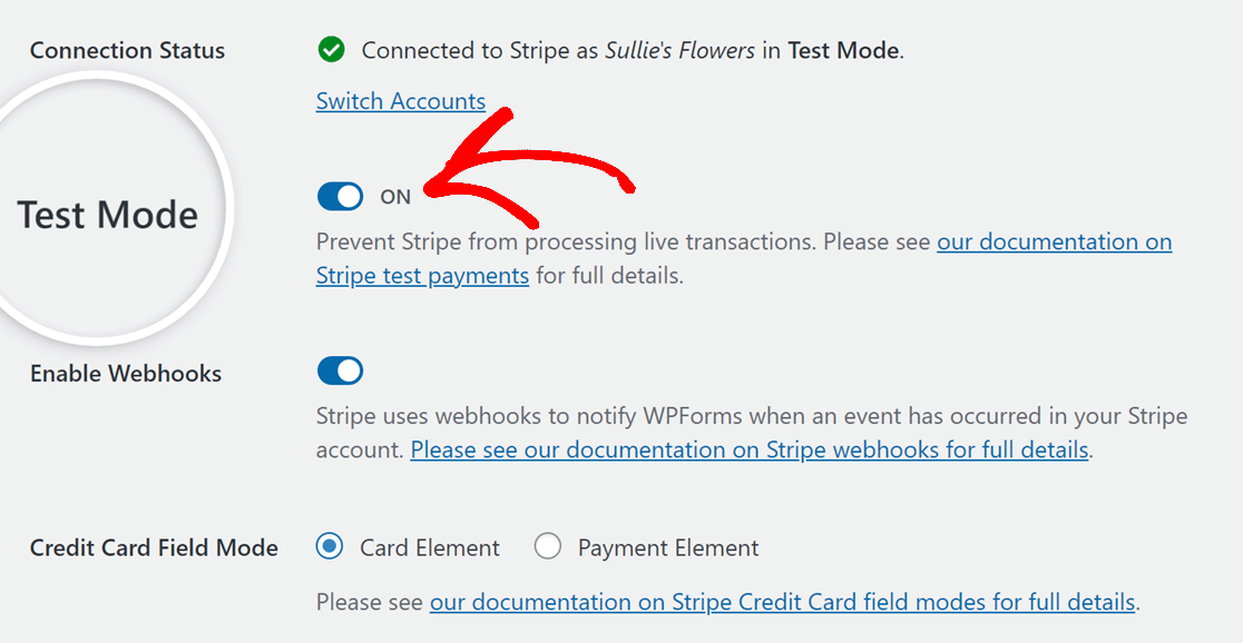 Testing Stripe Payments