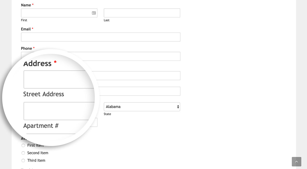 How to Change the Address Field Sublabels in WPForms