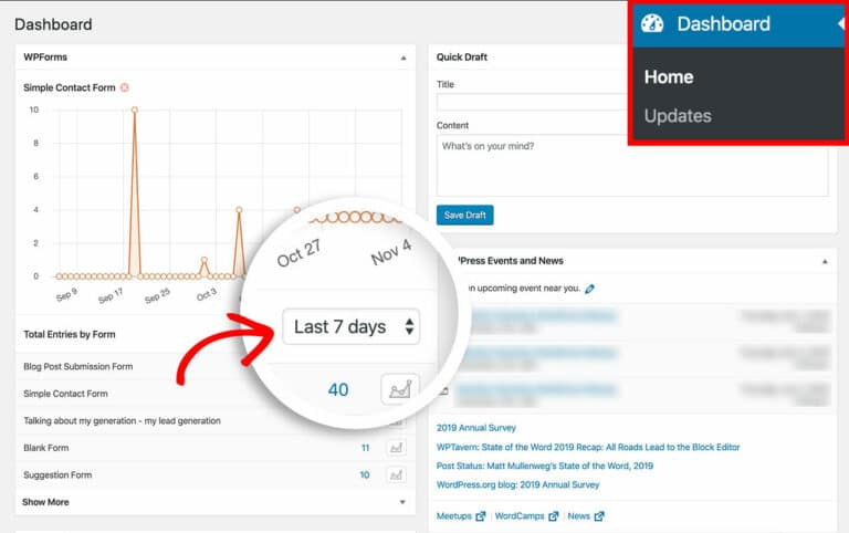 How to Customize Date Ranges for the Dashboard Widget