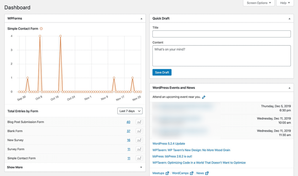 How To Disable Wpforms Dashboard Widget On The W Dashboard 2508
