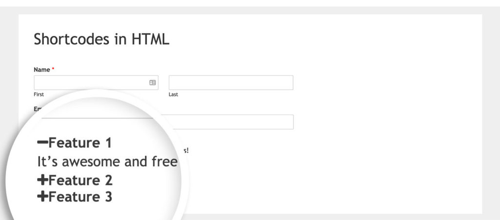 How to Display Shortcodes Inside the HTML Field with WPForms