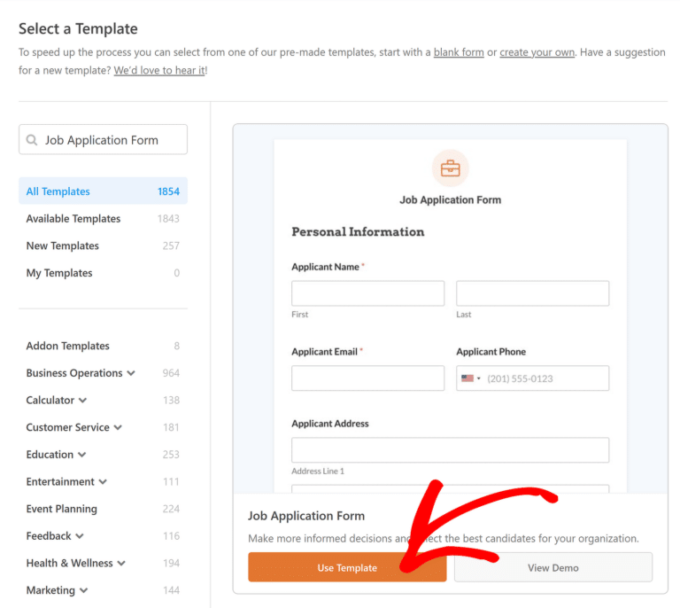 Cómo crear un formulario de solicitud de empleo en WordPress