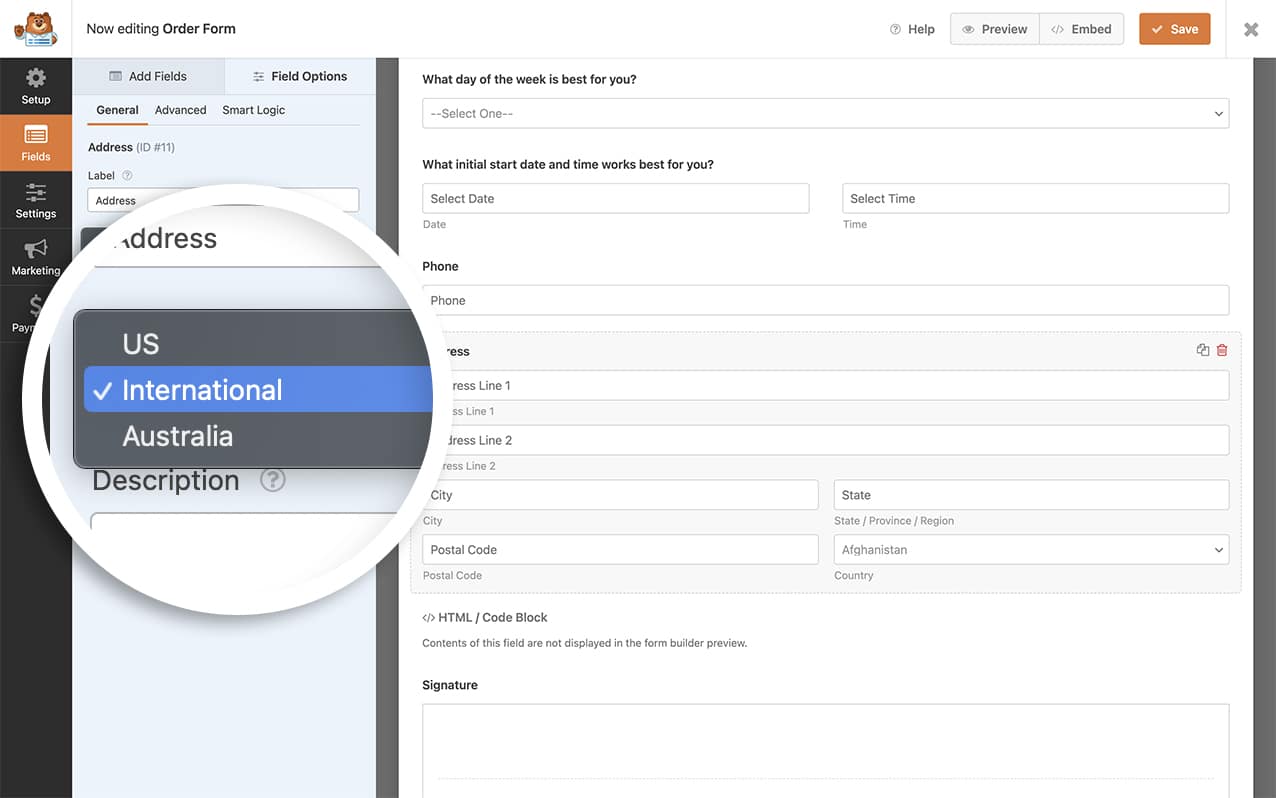 How To Create Additional Schemes For The Address Field