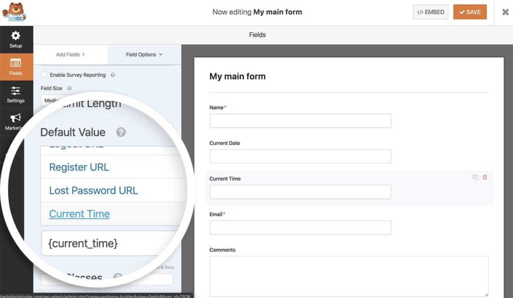 How to Create a Smart Tag for the Current Time in WPForms