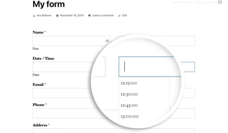 How to Create Additional Formats for the Date Time Field Time Picker