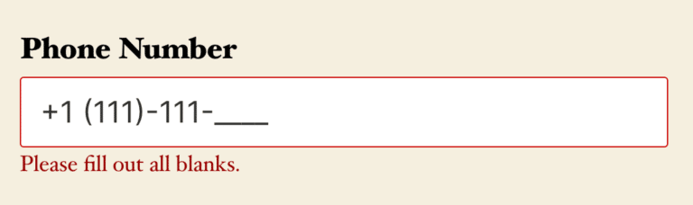 How to Use Custom Input Masks in WPForms