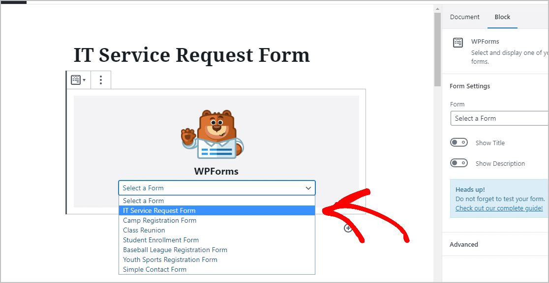How to Create an Online IT Service Request Form in WordPress