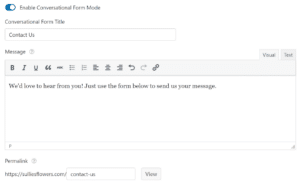 How to Create a Conversational Contact Form in WordPress