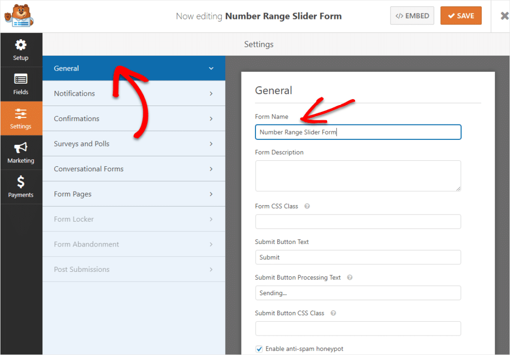 How to Create a Form with a Number Range Slider