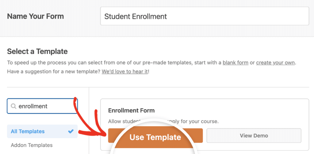 How to Create a Student Enrollment Form in WordPress