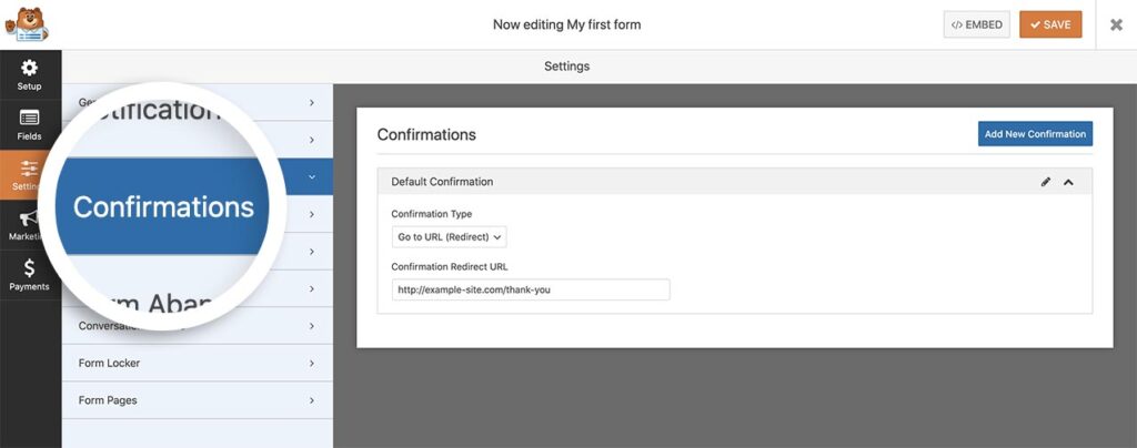 How to Open Redirect in a New Window with WPForms