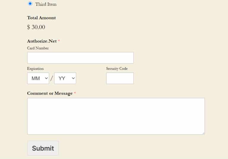 Introducing the New Authorize.Net Addon for WPForms