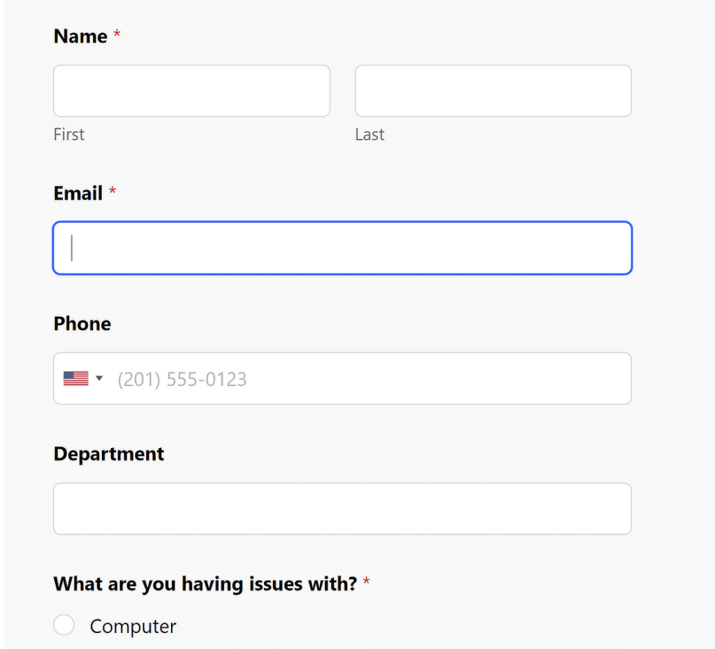 How to Create an Online IT Service Request Form in WordPress