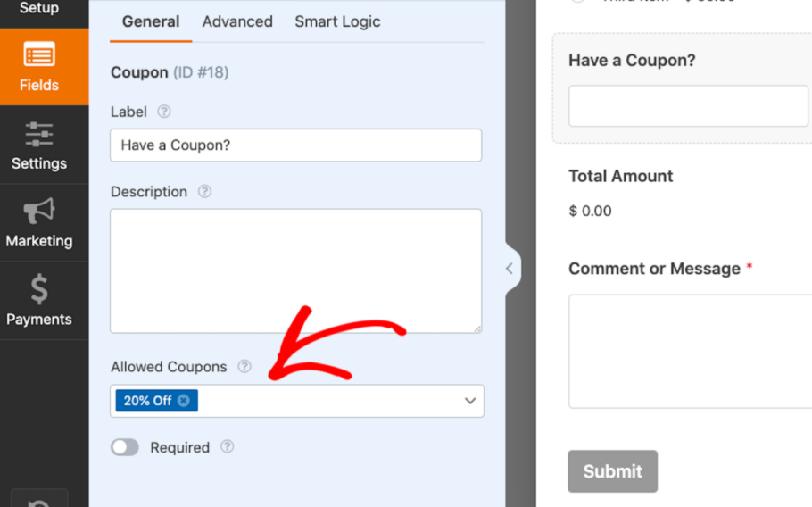 How to Add a Coupon Code Field to Your WordPress Forms