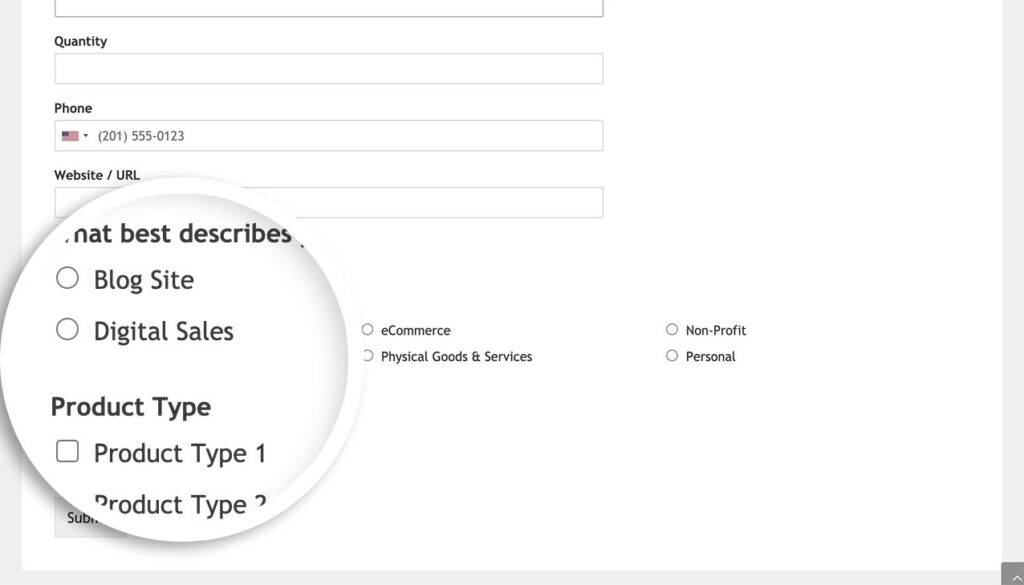 How to Add Transition to Checkbox and Multiple Choice Selections