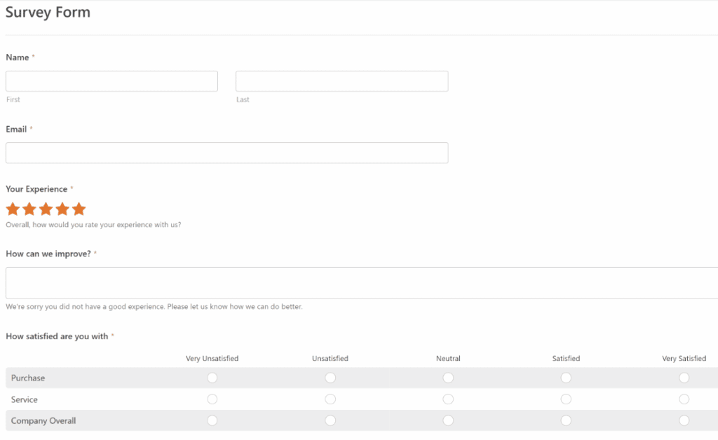 How to Add Matrix Survey Questions to a Form [With Template]