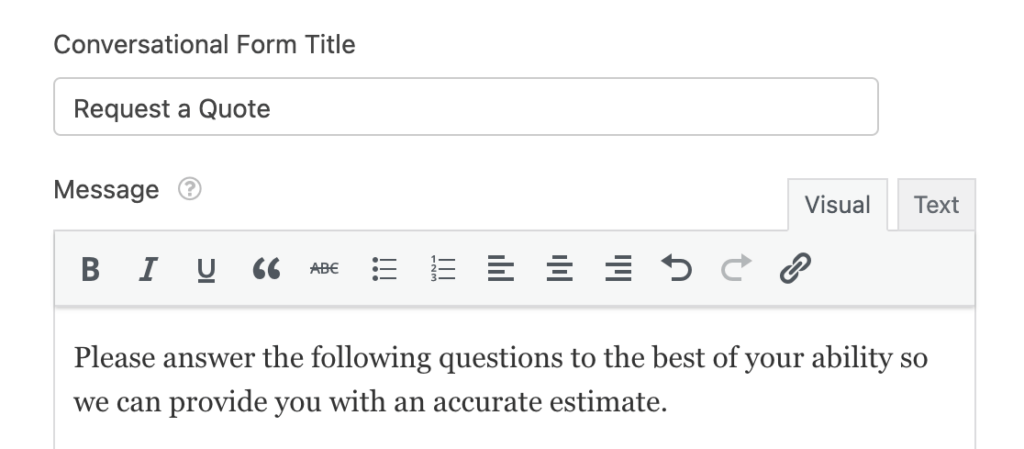 Conversational Forms Addon