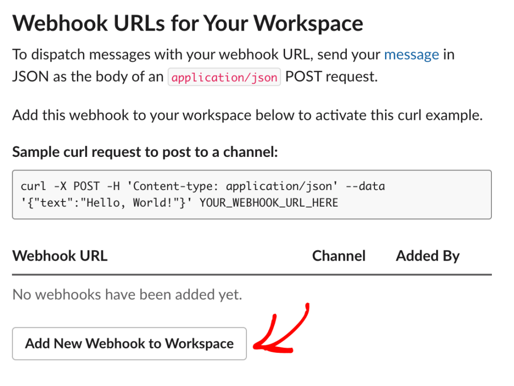 Webhooks Addon