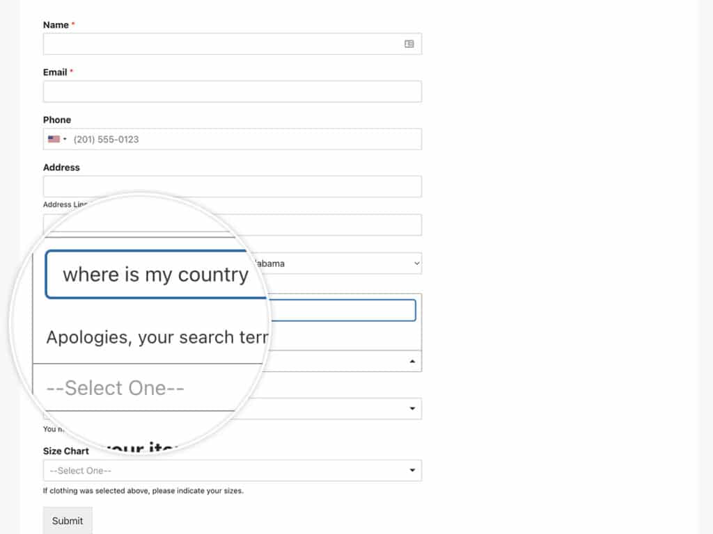 Changing the text in the Modern Dropdown form field