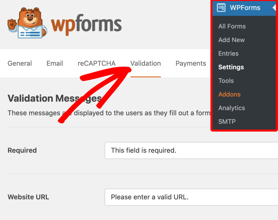 How to Change WPForms Validation Messages