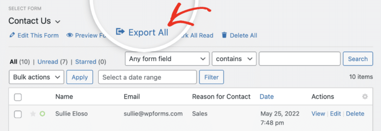 How to Export Form Entries From WordPress to a CSV [No Code]