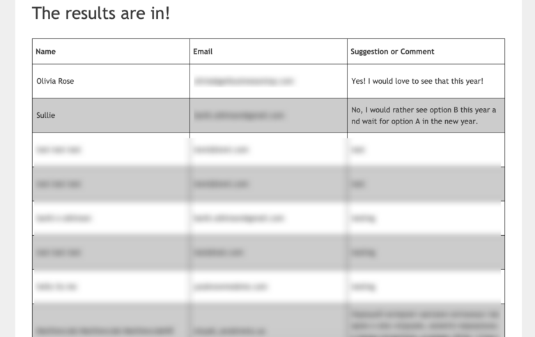 How to Display Form Entries on your site from WPForms