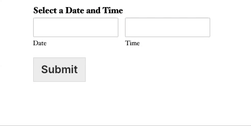 How to Limit Options for the Date / Time Field