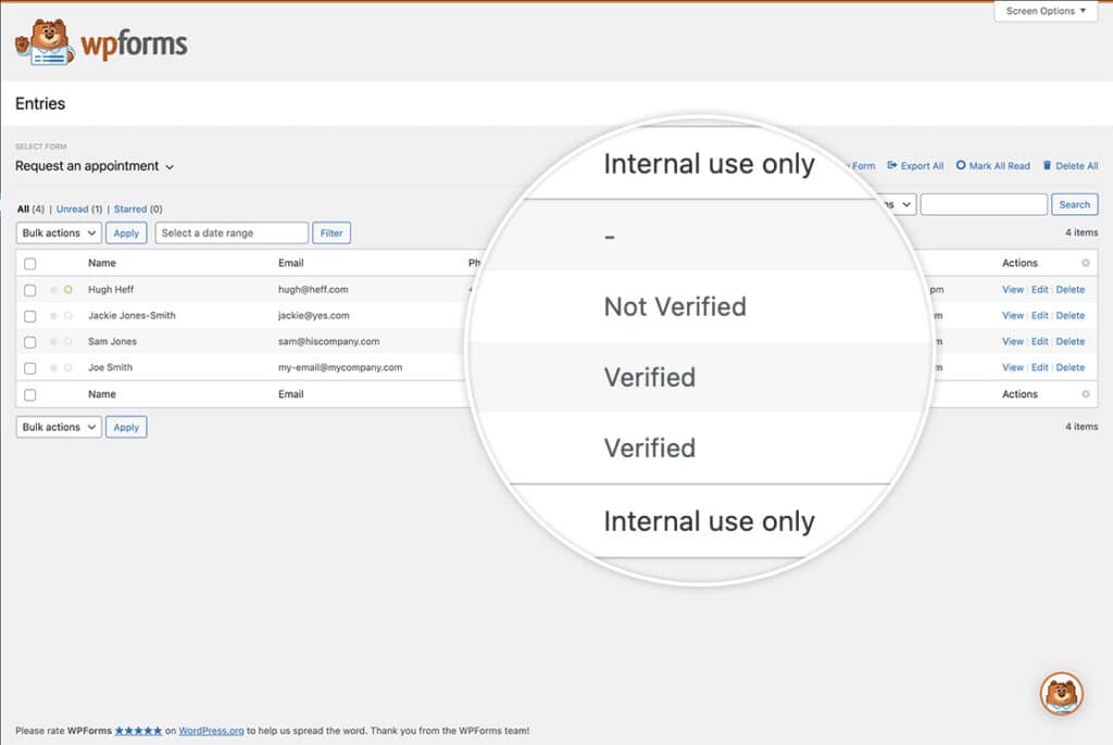 How to Add a Filterable Field to a Form for Internal Use