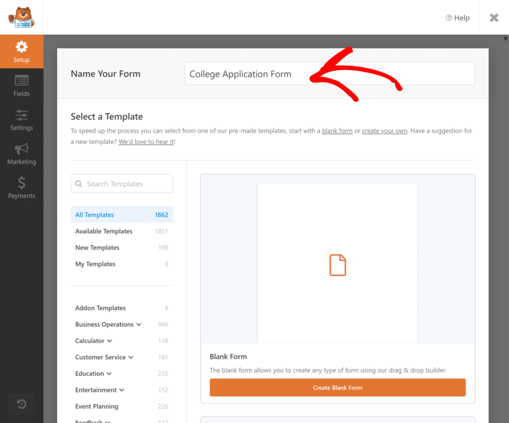 How to Build a College Application Form in WordPress [Template]