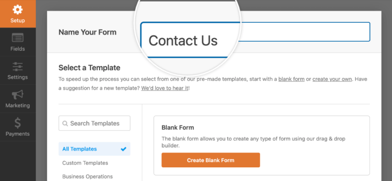 How to Create Your First Form