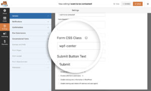 How to Center a form with Custom CSS with WPForms