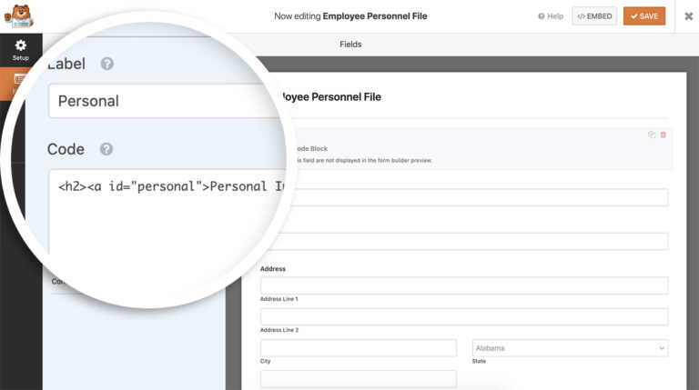How to Add a Table of Contents for Long Forms with WPForms